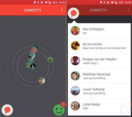 Confetti app: vind je liefde tijdens carnaval