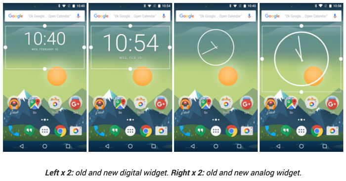Google Clock 4.3 uitgebracht met animaties en schaalbare widgets