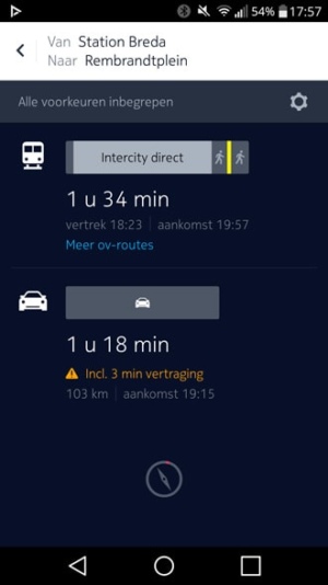 HERE Maps laat vanaf nu routes in tabbladen zien