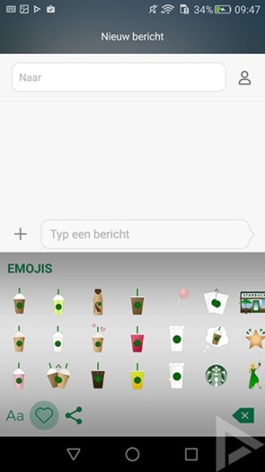 Starbucks lanceert koffie emoji-toetsenbord voor Android en iOS