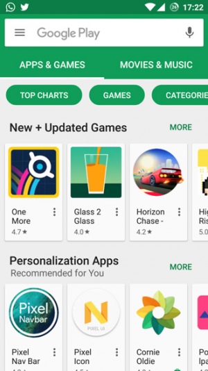 Nieuwe interface voor Play Store wordt uitgerold naar gebruikers