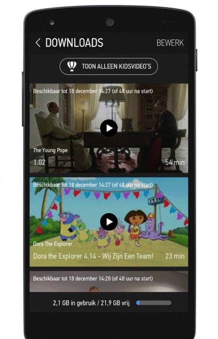 Videoland app update brengt 'Download to Go': offline films en series Videoland app update brengt 'Download to Go': offline films en series