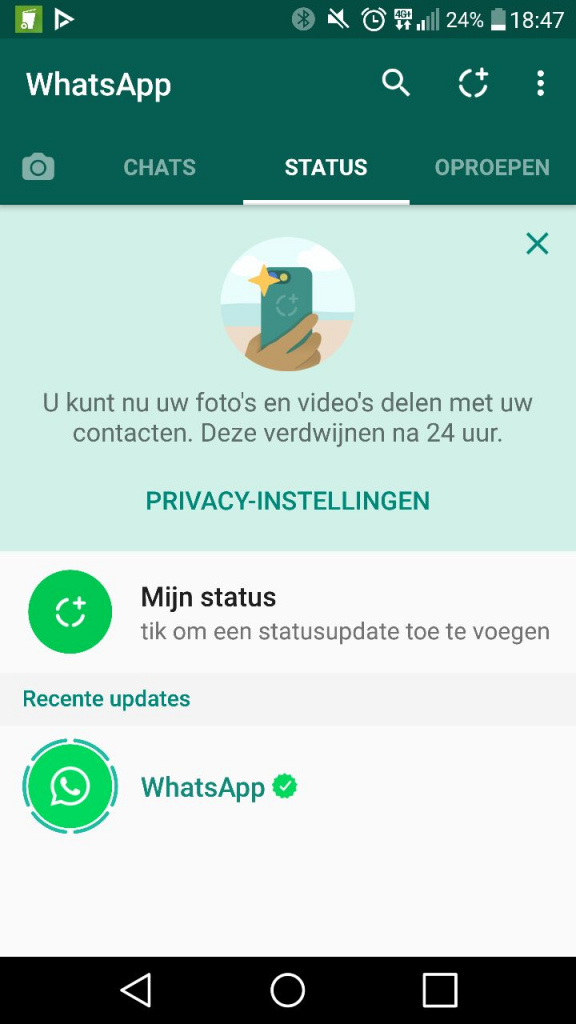 WhatsApp Status nu voor iedereen beschikbaar: maar wat is het?