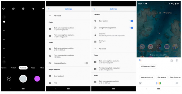 Nieuwe lekken tonen Pixel 3, 3 XL en screenshots
