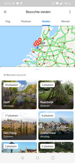 Google Maps app krijgt nieuwe tijdlijn-weergave: dit is er nieuw