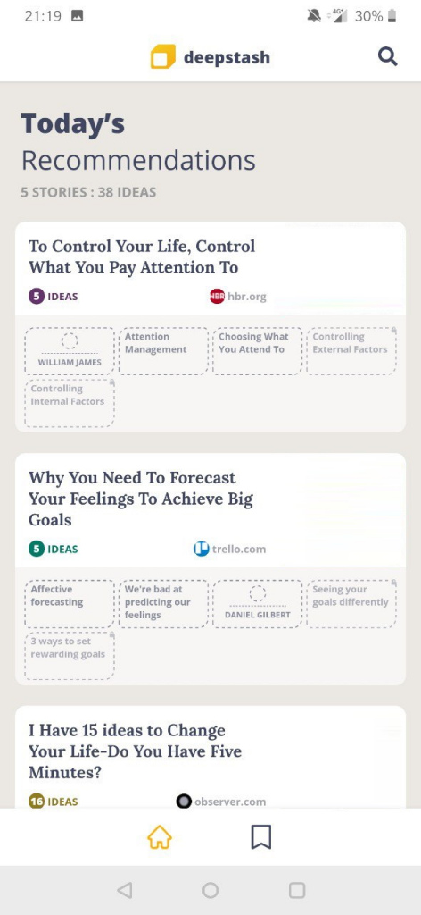 Deepstash: productiever met een app die je motiveert