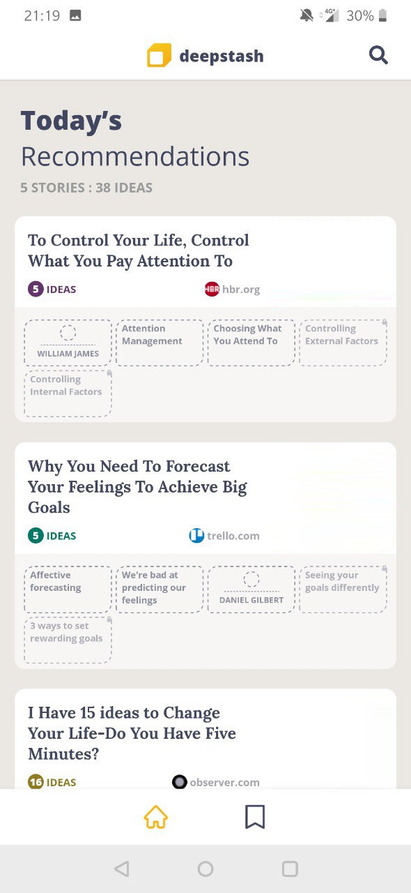 Deepstash: productiever met een app die je motiveert