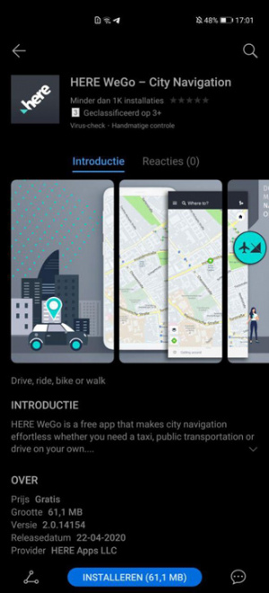 Huawei: HERE WeGo is de alternatieve navigatie-app voor Google Maps