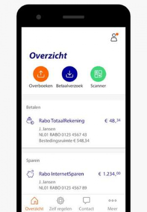 Rabo Bankieren app update met QR-scanner voor internetbankieren