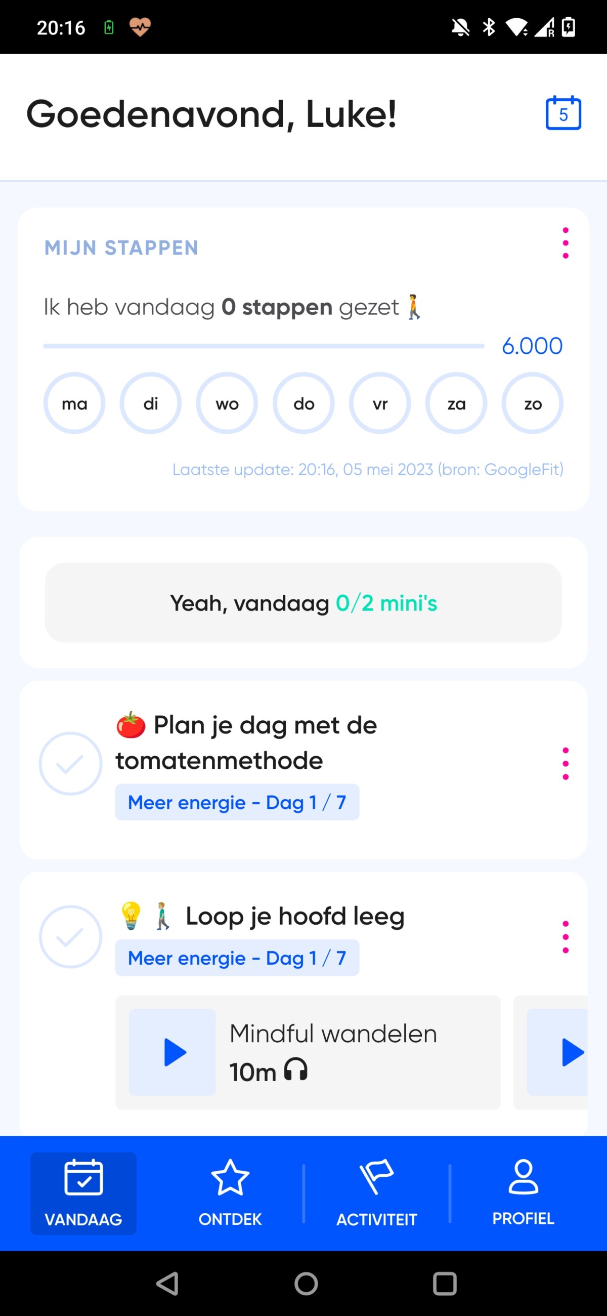 Actify app: met kleine stappen een gezonder leven