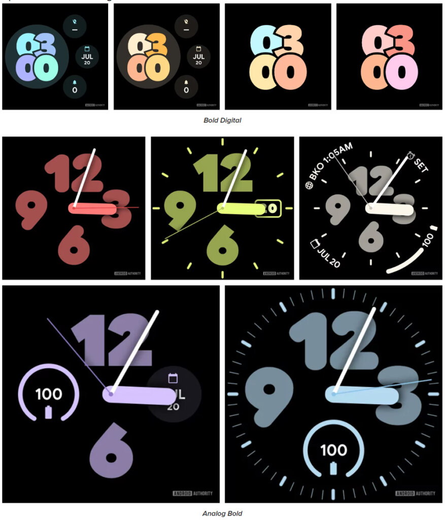Pixel Watch 2: nieuwe kleurrijke watch faces uitgelekt