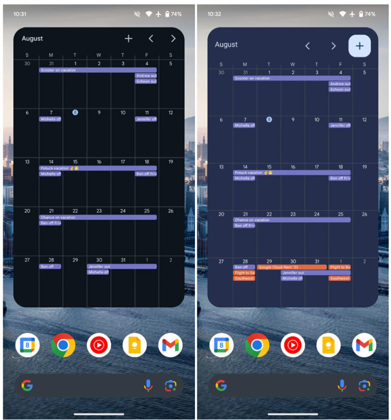 Google Agenda begint met uitrol van nieuwe Material You-widgets