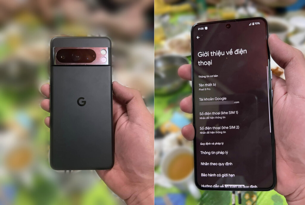 Pixel 8 Pro in kleur Black Obsidian verschijnt in real-life
