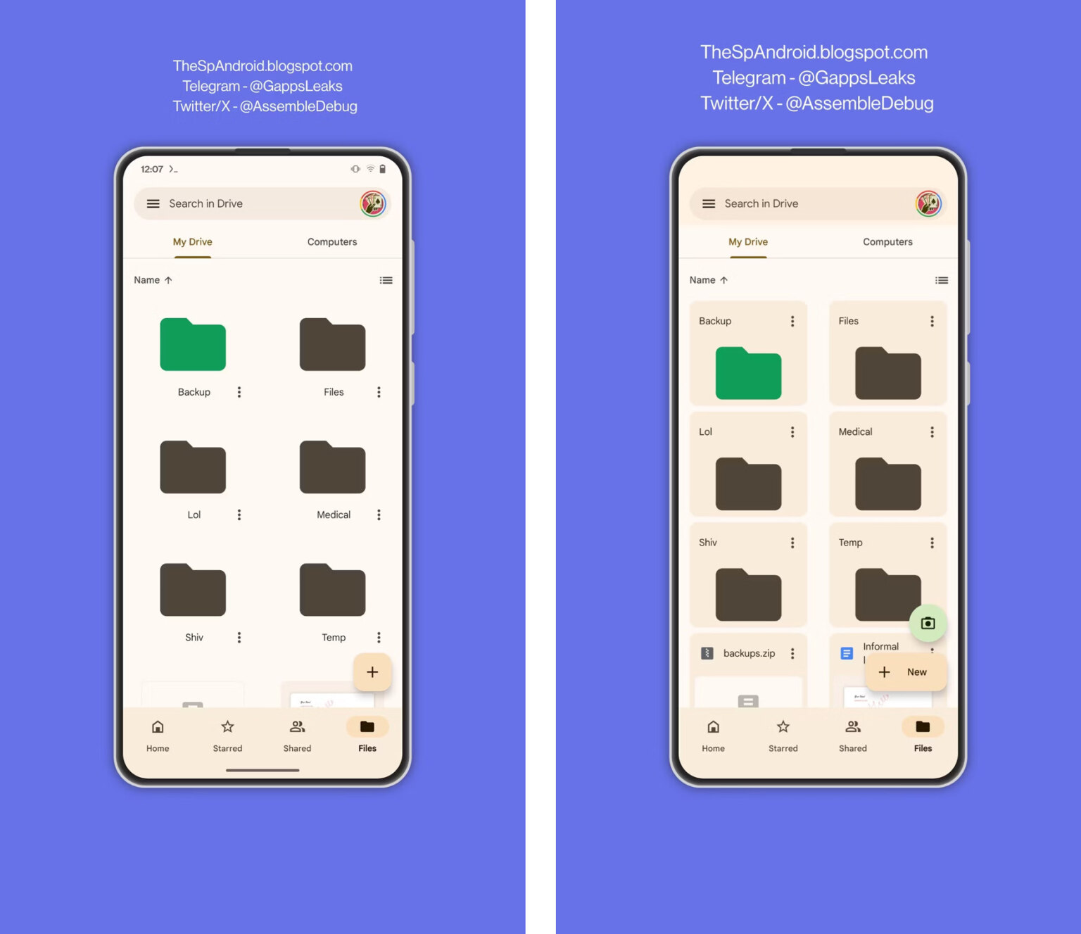 Google Drive test merkwaardige update voor Android-app