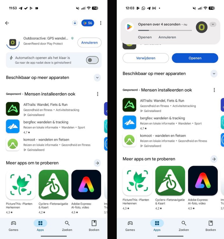 Google Play Store krijgt handige 'automatisch openen'-toggle