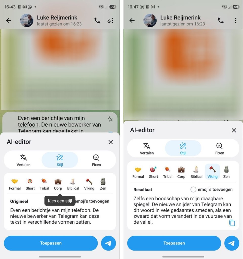 Telegram komt met april-update: praat als een viking en meer